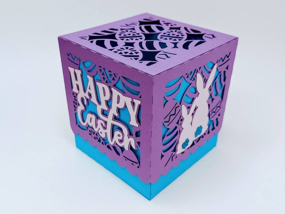 Happy Easter Candy Box for Kids SVG Templates Easter Favor Box - Etsy