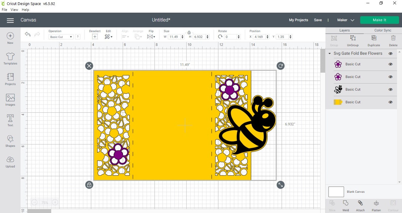 Bundle Set Bee Spring Cards SVG Files Cricut Cut Files Spring - Etsy