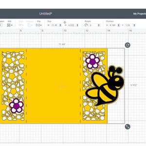 Bundle Set Bee Spring Cards SVG Files Cricut Cut Files Spring Flowers ...