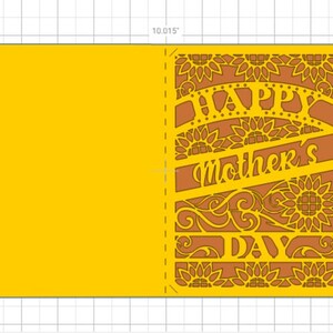 Set SVG Cut Files Cricut Happy Mother's Day Template Folder Card Rose ...