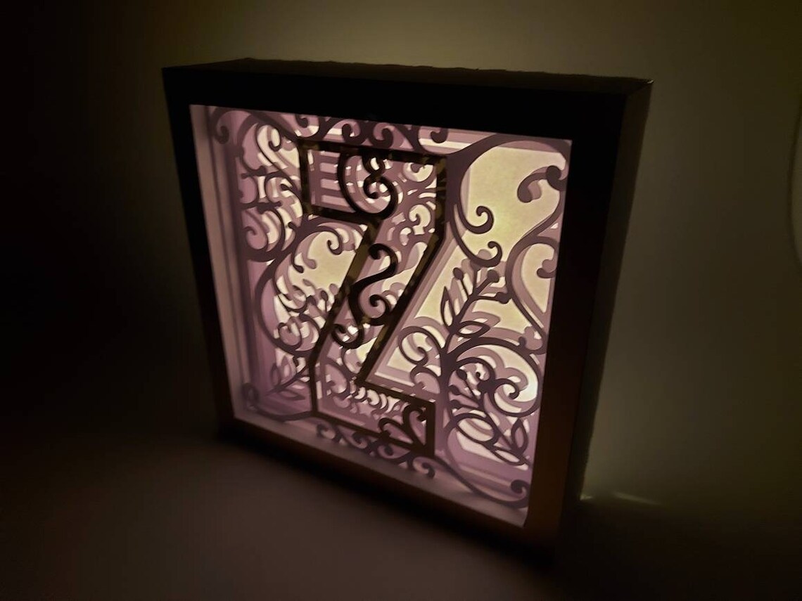 Letter Z Shadow Box 3D Alphabet SVG Cut Files Cricut Letters | Etsy