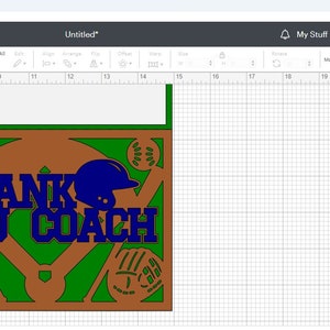 Baseball Thank You Coach Card SVG Cricut Cut File Laser Cut Templates ...