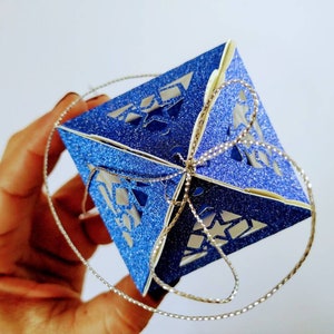 SVG Cut File Favor Box Stars Templates Cricut Star Theme Party Gift Box ...