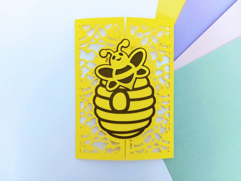 Spring Cards SVG Files Cricut Cut Files Bees Spring File - Etsy
