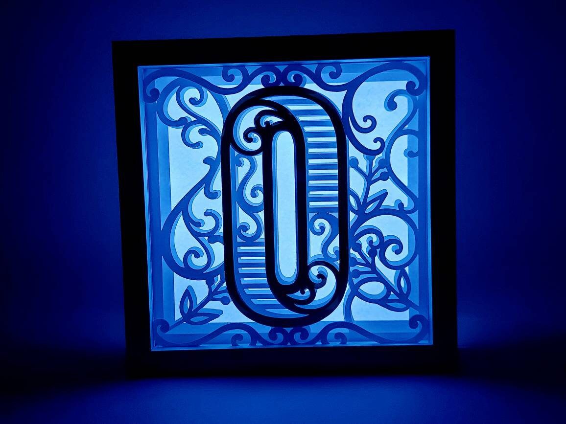Letter O Shadow Box 3D Alphabet SVG Cut Files Cricut letters | Etsy