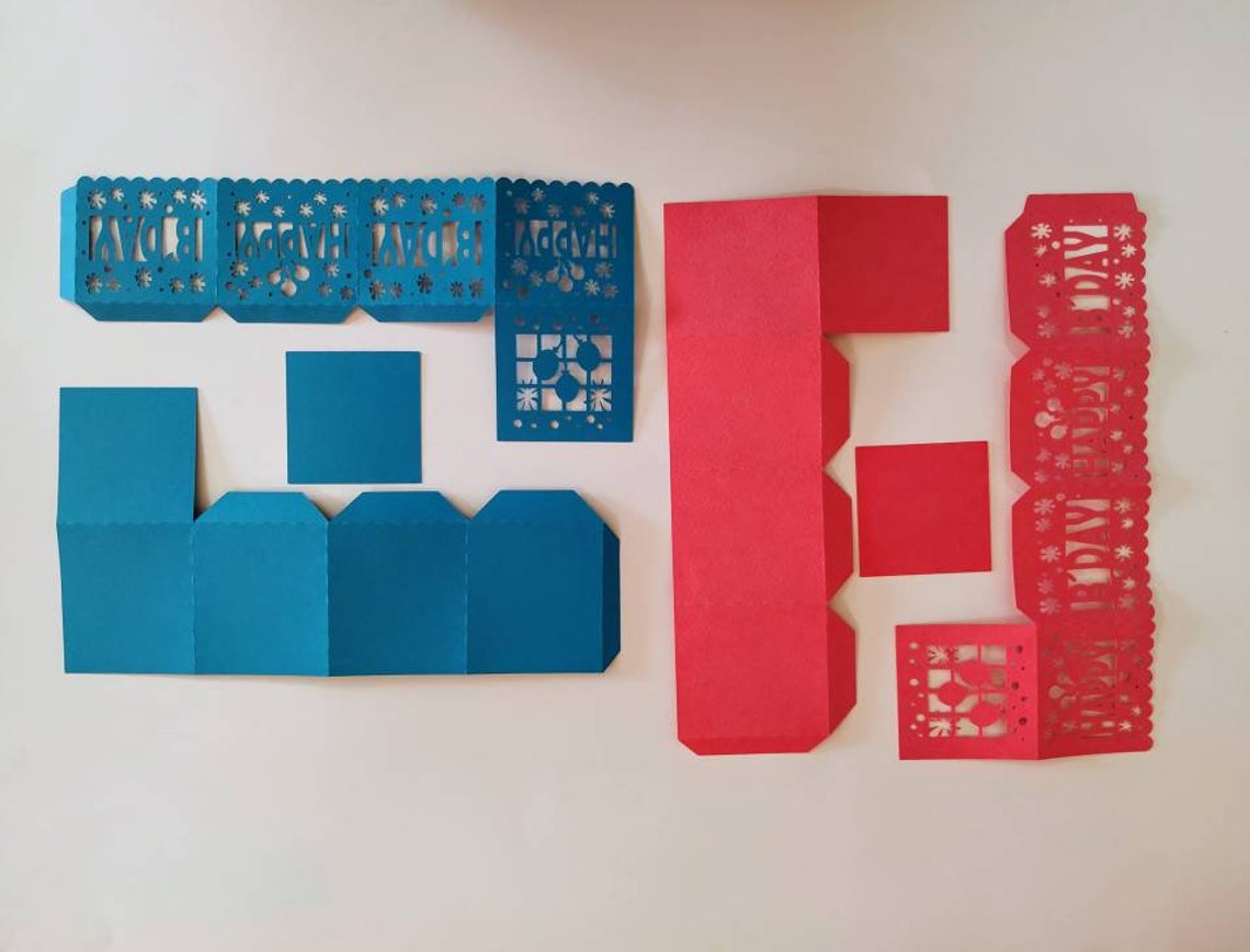 SVG Template Happy Birthday Favor Box Die Gift Boxes Cut - Etsy