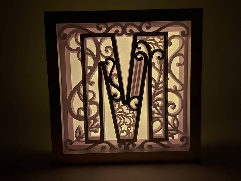 Letter M Shadow Box 3D Alphabet SVG Cut Files Cricut Letters - Etsy