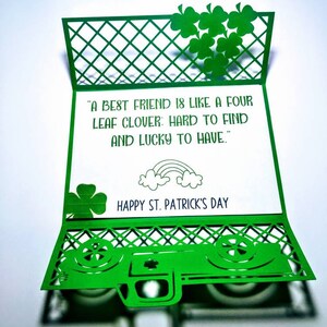 SVG Files Templates Trebol Card Truck Cricut Silhouette Cameo Laser Cut ...