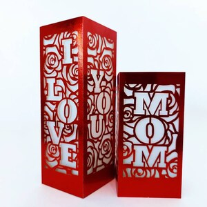 SVG Cut Files Happy Mother's Day Lantern Cricut Centerpiece Template ...