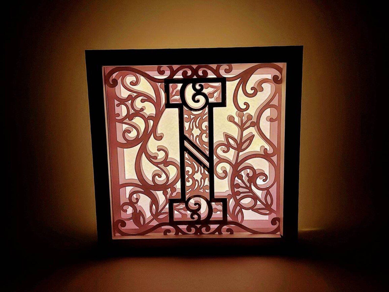 Letter I Shadow Box 3D Alphabet SVG Cut Files Cricut Letters Lightbox ...