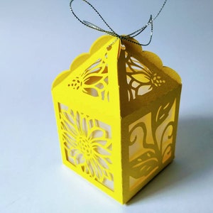 SVG Sunflowers Box Template Cricut THANKSGIVING Favor Box Gifts ...