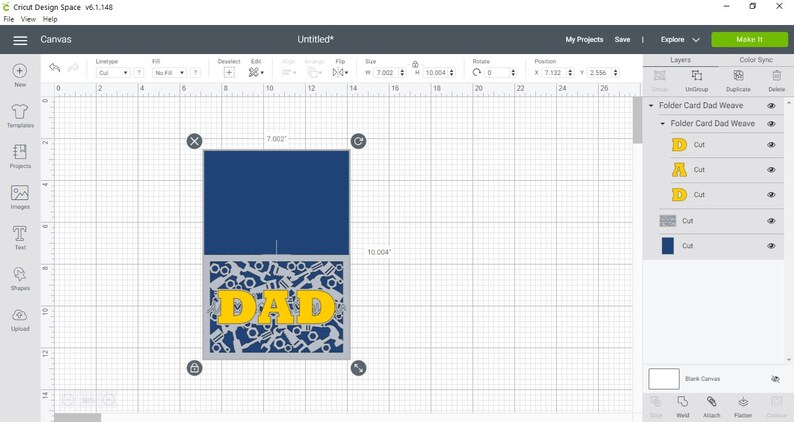 Birthday Dad Card Svg I Love You DAD Card SVG Cricut Happy - Etsy