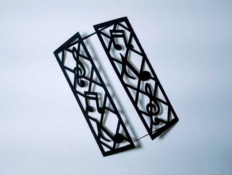 SVG Cut File Cricut Gate Folder Musical Card Template Musical Notes ...