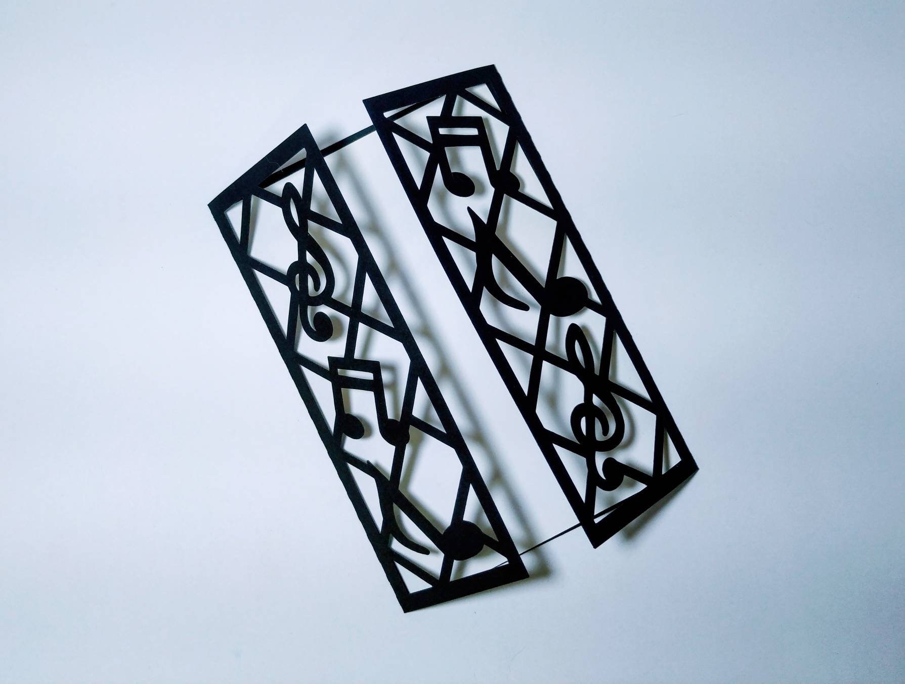 SVG Cut File Cricut Gate Folder Musical Card Template Musical - Etsy