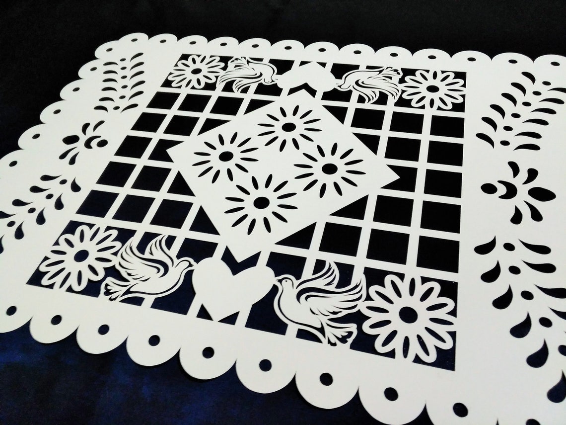 SVG Papercut Table Runner Template Wedding Anniversary - Etsy
