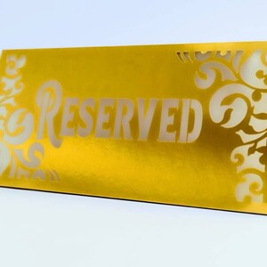 RESERVED Svg Cut Files Template Wedding Table Wedding Sign Centerpieces ...