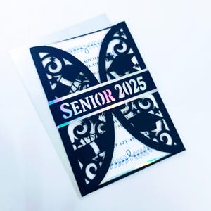 SVG Graduation Invitation Card Senior 2026 Cricut Cut File Gate Fold ...