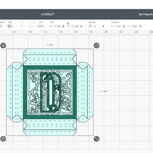 Letter D Shadow Box 3D Alphabet SVG Cut Files Cricut Letters Lightbox ...