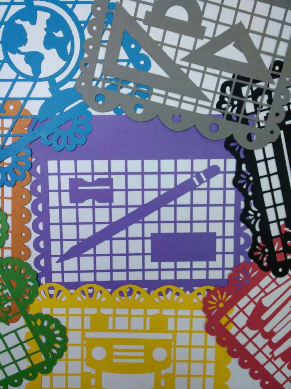 7 SVG Cricut Cut Files Papel Picado Banners COCO Silhouette | Etsy