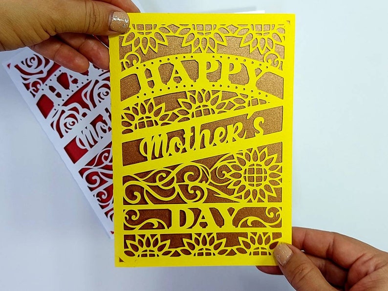 Set SVG Cut Files Cricut Happy Mother's Day Template | Etsy