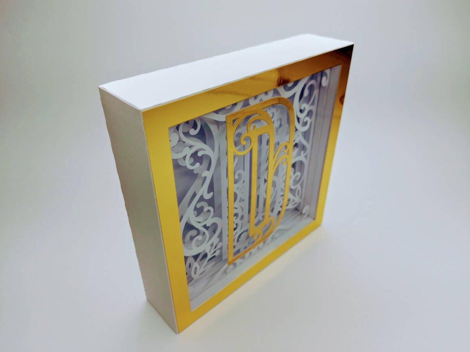 Letter D Shadow Box 3D Alphabet SVG Cut Files Cricut Letters | Etsy