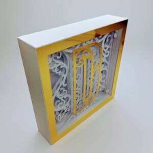 Letter D Shadow Box 3D Alphabet SVG Cut Files Cricut Letters Lightbox ...