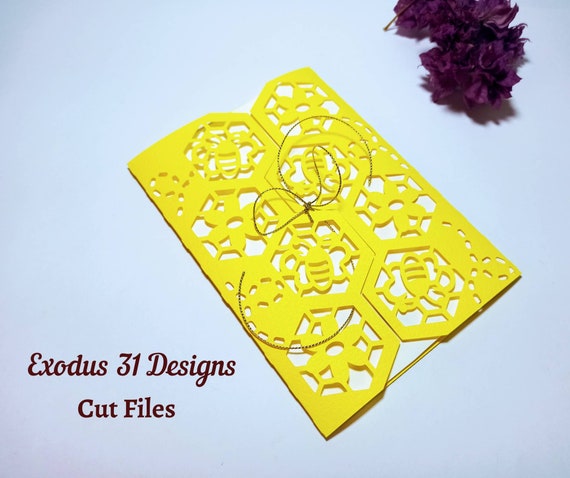 Plantillas De Tarjetas Recortables Con Forma De Abeja Explorá