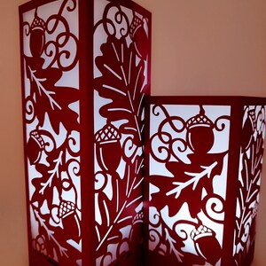 Set 2 SVG Lantern Template 3D Thanksgiving Dinner Decor Harvest ...