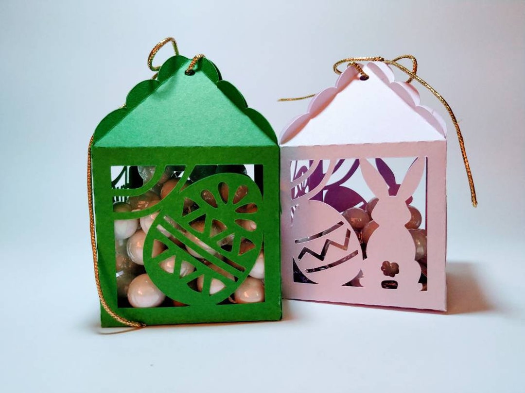 SVG Templates 2 Easter Favor Box Cricut Silhouette Cameo Laser Cut ...