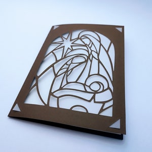 SVG Christmas Cricut File Nativity Folder Card Templates Nativity Belen ...