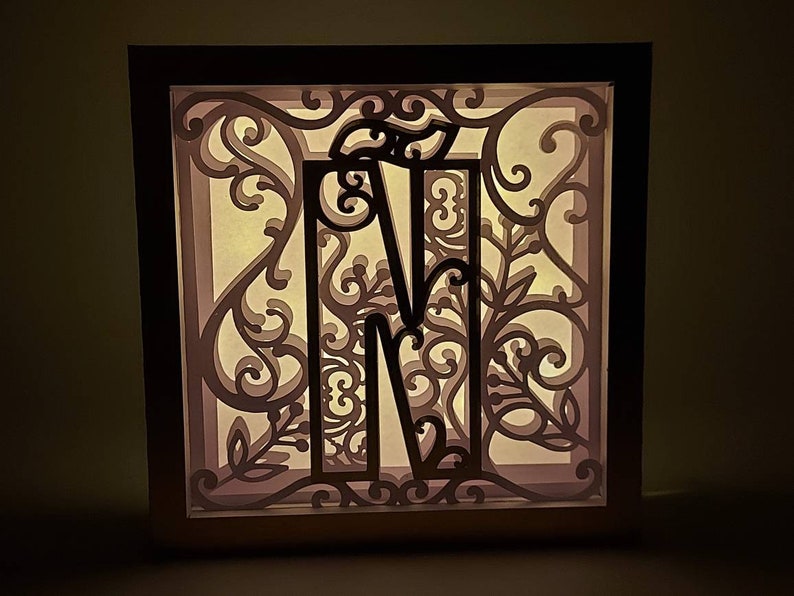 Letter N Shadow Box 3D Alphabet SVG Cut Files Cricut Letters - Etsy