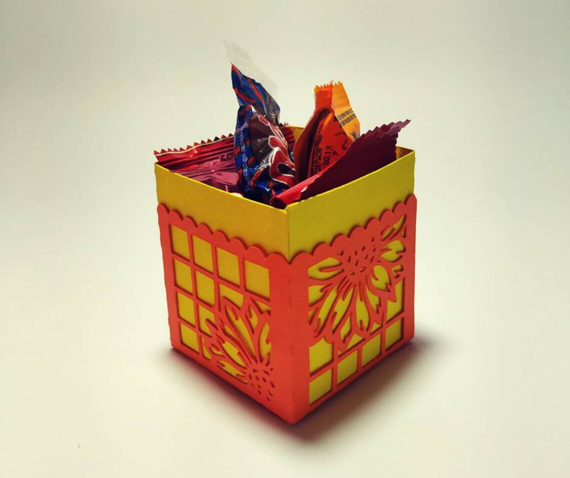 SVG Box Sunflowers Cricut THANKSGIVING Templates Favor Box | Etsy