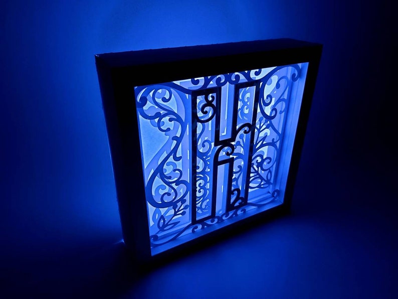 Letter H Shadow Box 3D Alphabet SVG Cut Files Cricut Letters | Etsy