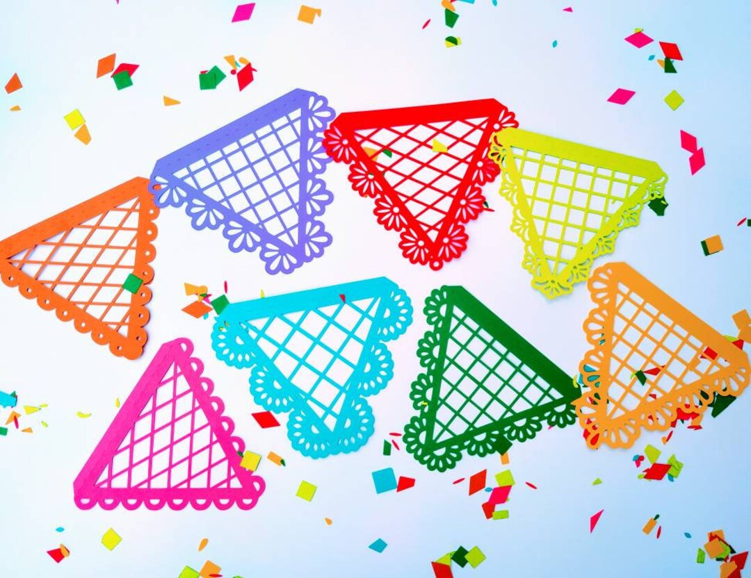 SVG FILES for CRICUT Blank Banners Templates Papel Picado Garlands ...