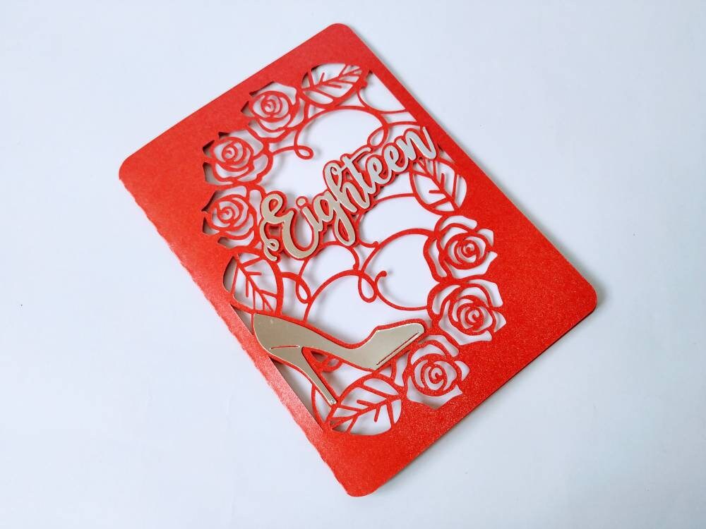 Laser Cut Invitation SVG Templates Folder Card Cricut Roses - Etsy