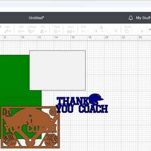 Baseball Thank You Coach Card SVG Cricut Cut File Laser Cut Templates ...