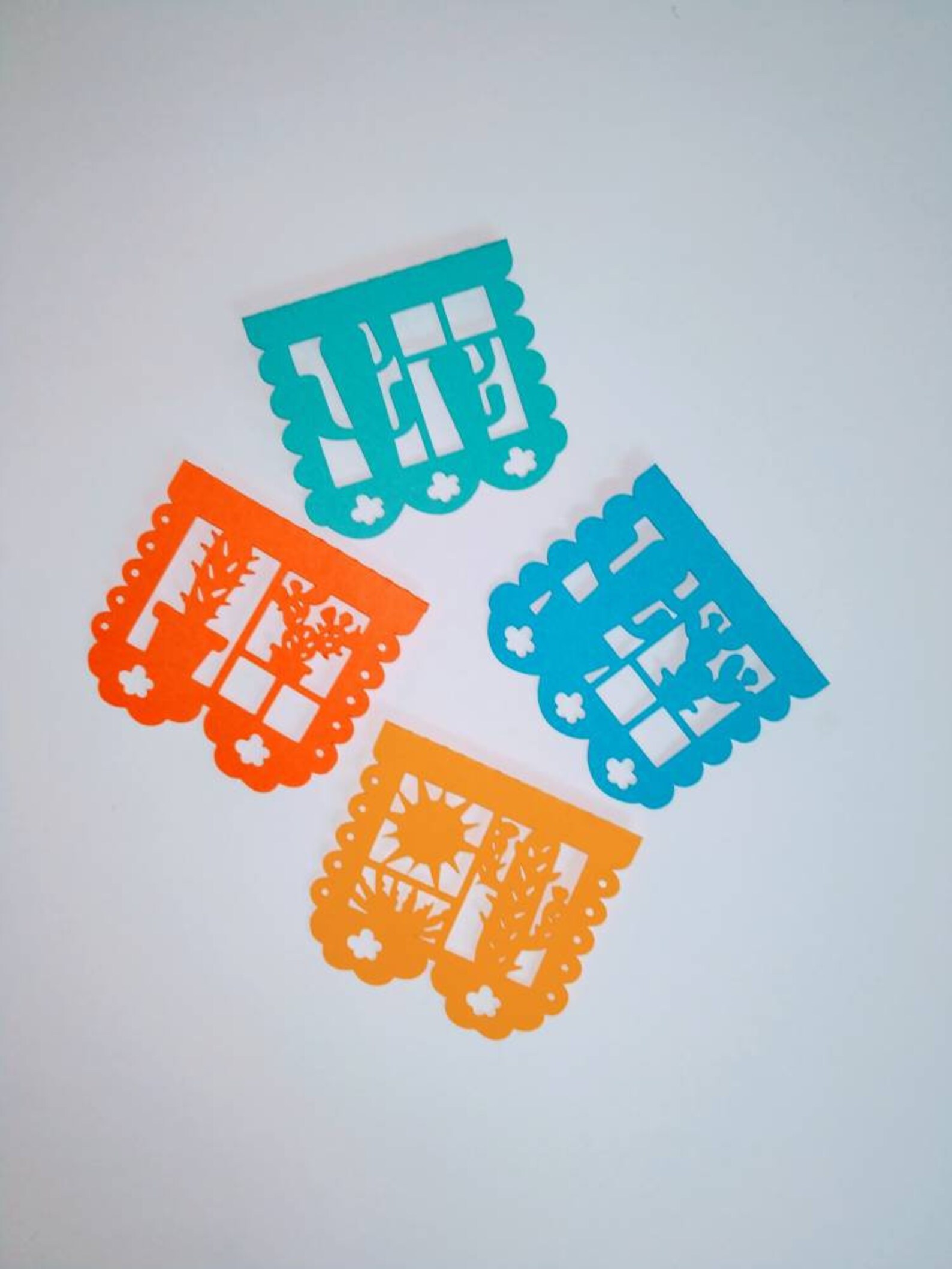 4 SVG Cricut Maker Joy Cut Files TEMPLATES Papel Picado Mini Banners ...