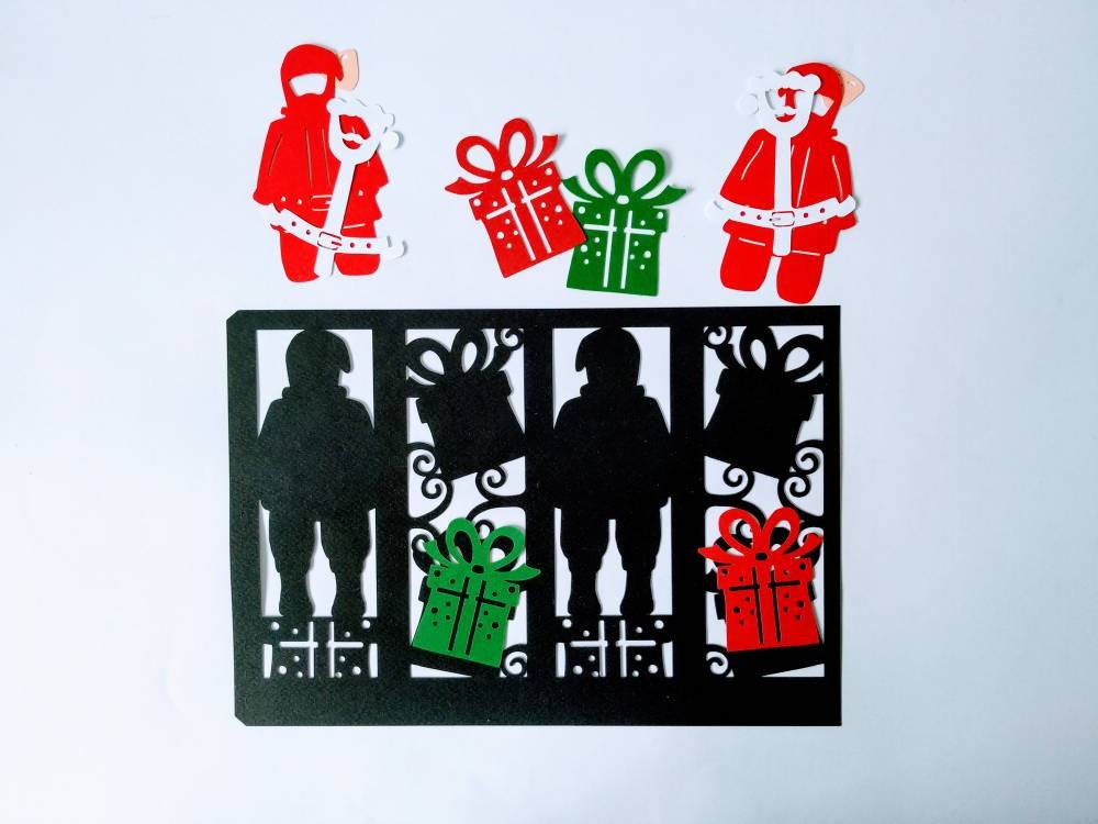 SVG File Santa Claus Christmas Cricut 3D Lantern Templates - Etsy