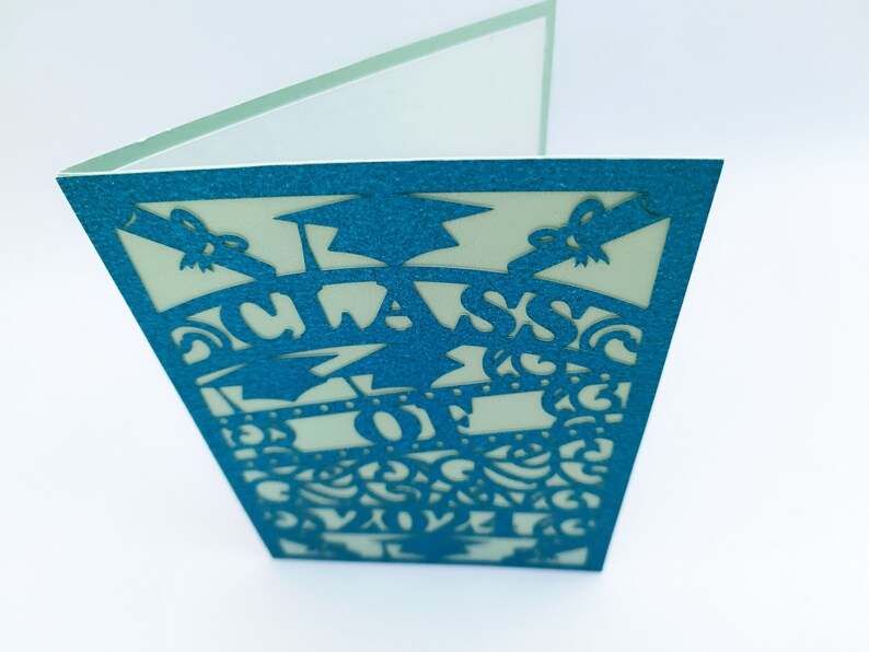 CLASS OF 2026 Card SVG Cricut Cut Files Folder Card Template Invitation ...