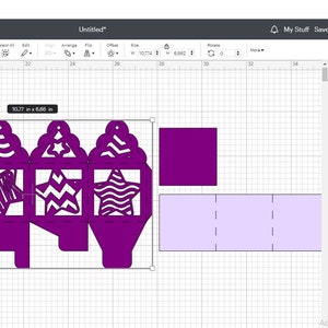 SVG Template Stars Favor Box Birthday Gifts Cricut Cut File Baby Shower ...