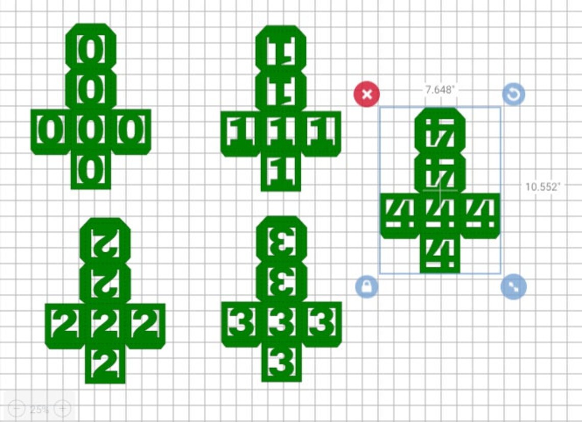 3D SVG Cube Numbers Cut Files Cricut Templates Baby Shower | Etsy Australia