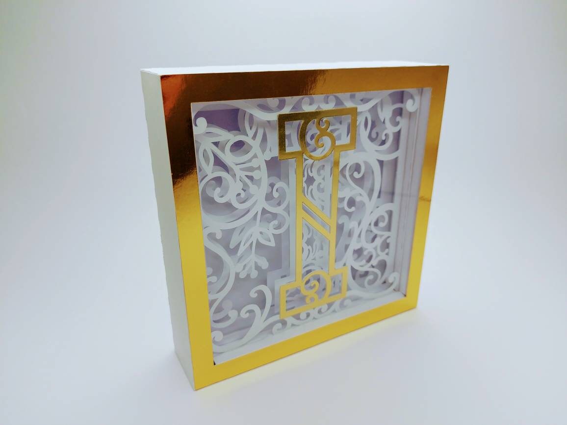 Letter I Shadow Box 3D Alphabet SVG Cut Files Cricut Letters - Etsy