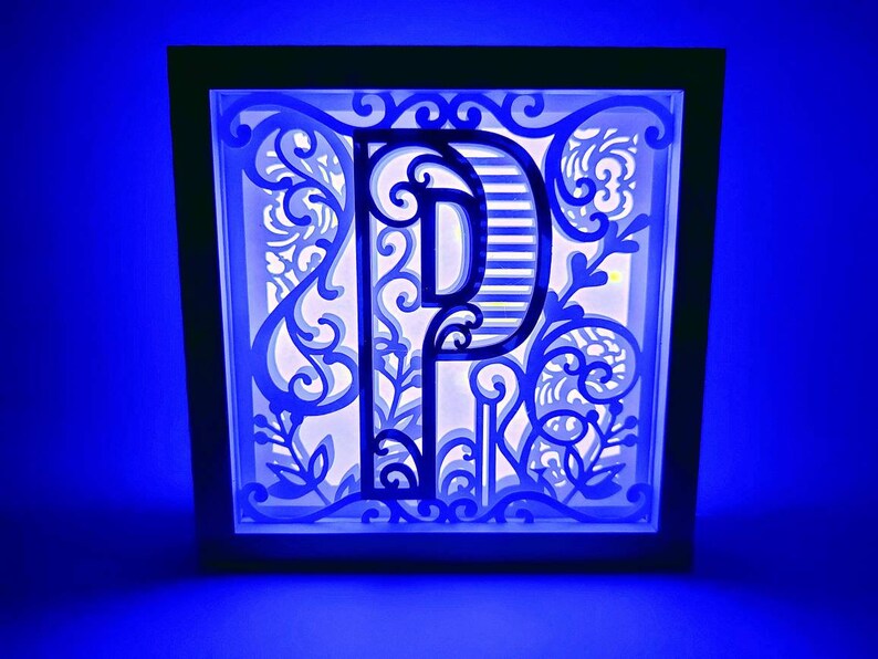 Letter P Shadow Box 3D Alphabet SVG Cut Files Cricut Letters - Etsy