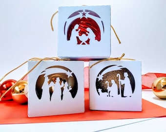 Christmas Church Box Diy Printable Templates to Make up - Etsy