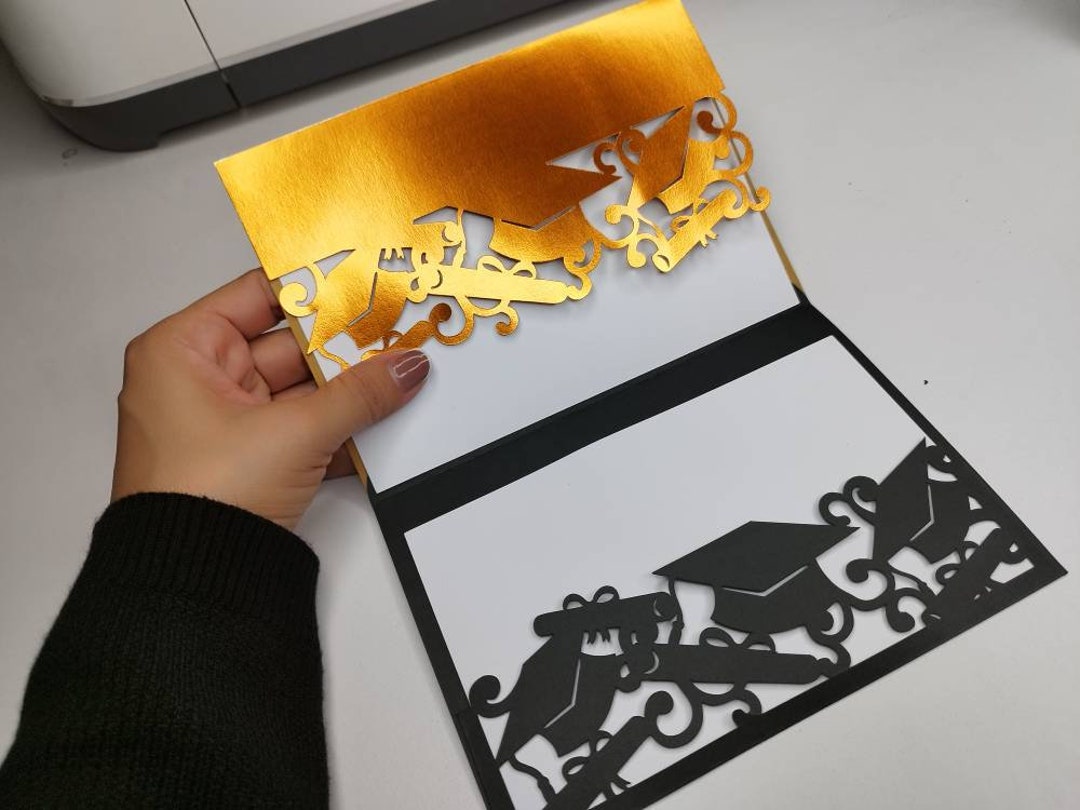 SVG Graduation Invitation Card Class of 2026 SVG Cricut Senior Cut File ...