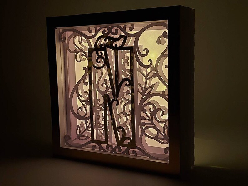 Letter N Shadow Box 3D Alphabet SVG Cut Files Cricut Letters - Etsy