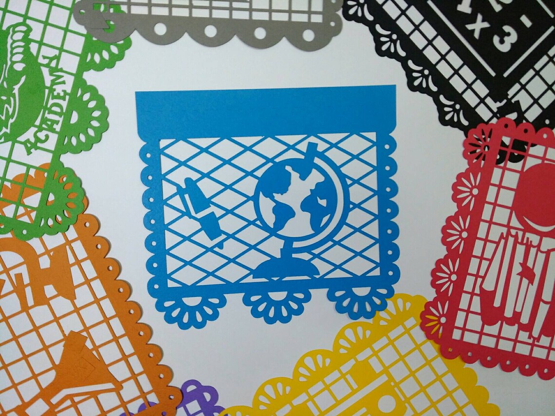 7 SVG Cricut Cut Files Papel Picado Banners COCO Silhouette | Etsy