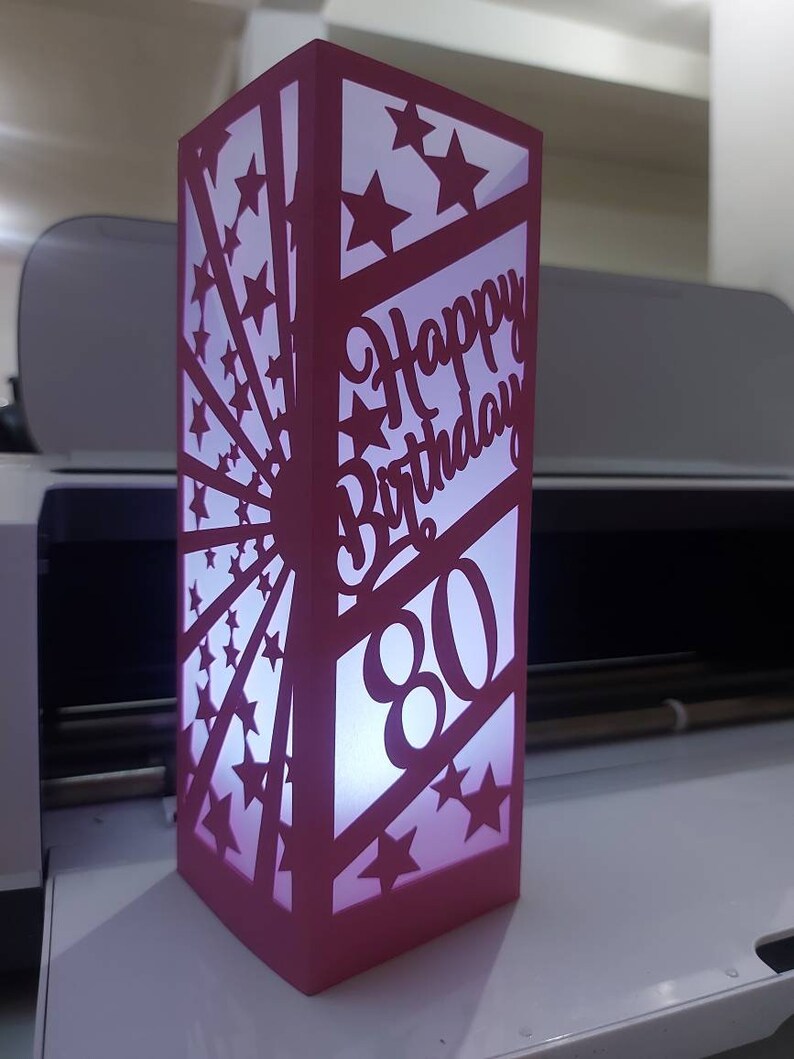 SVG Paper Lantern Happy Birthday Customizable Centerpiece - Etsy