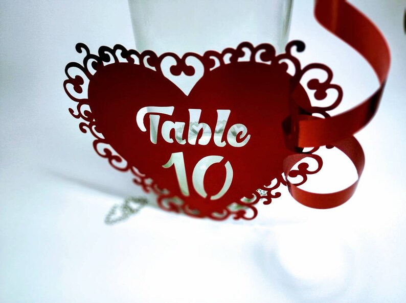 SVG Cut Files 1 to 12 Wedding Table Numbers Template Cricut | Etsy