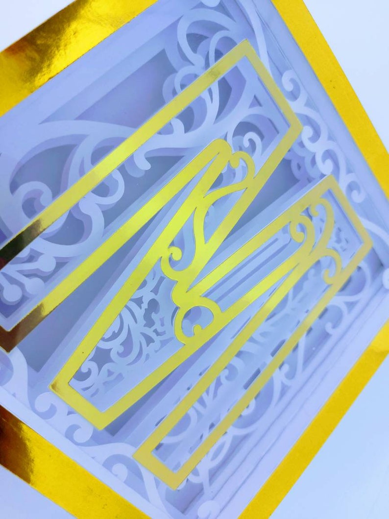 Letter M Shadow Box 3D Alphabet SVG Cut Files Cricut Letters - Etsy